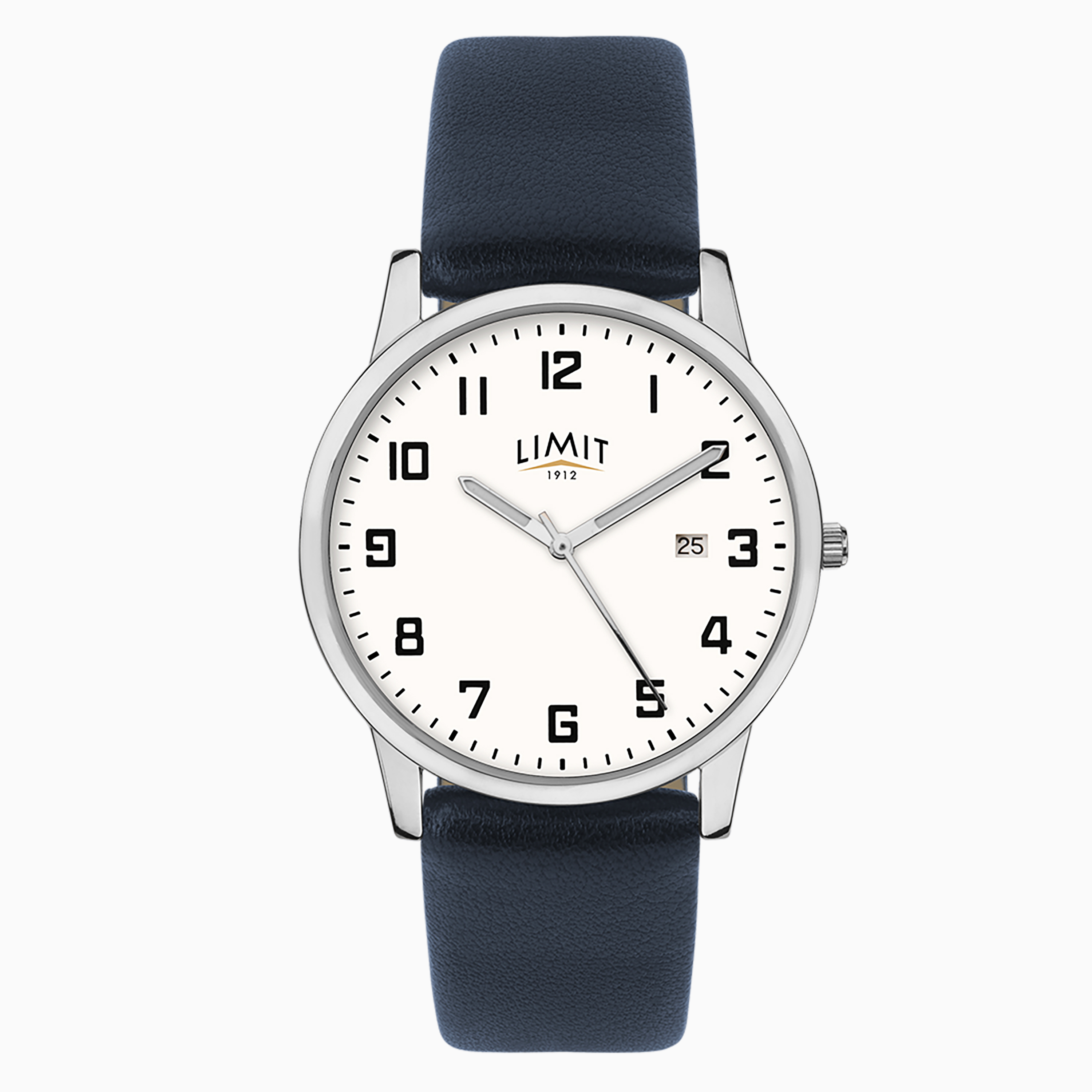 Limit Mens Casual Watch (5777) - Round | 38mm | Blue Polyurethane Strap ...